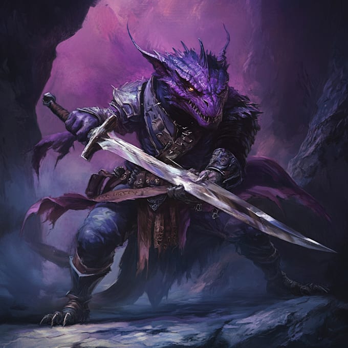 Do a dnd character art and character illustration by Dorothy_454 | Fiverr