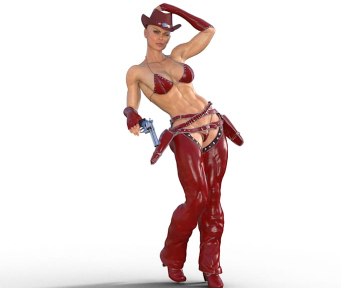 Optimize 3d nsfw,sfw realistic character with pbr texture rig for game animation by Dakumaraj ...