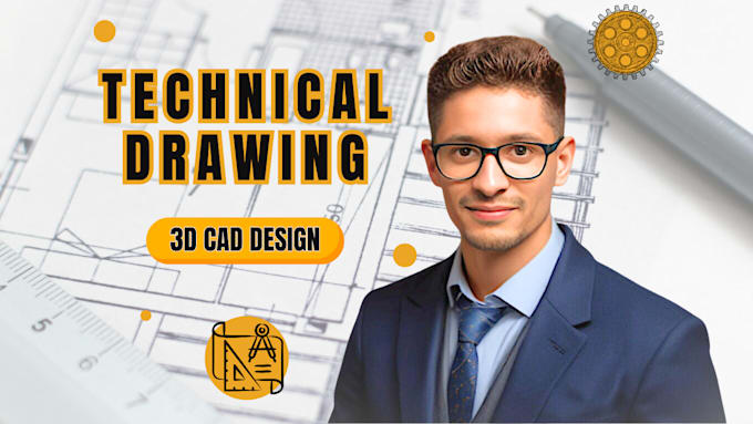Create technical drawing 2d, 3d cad modeling and design by Achrafkarkazi | Fiverr