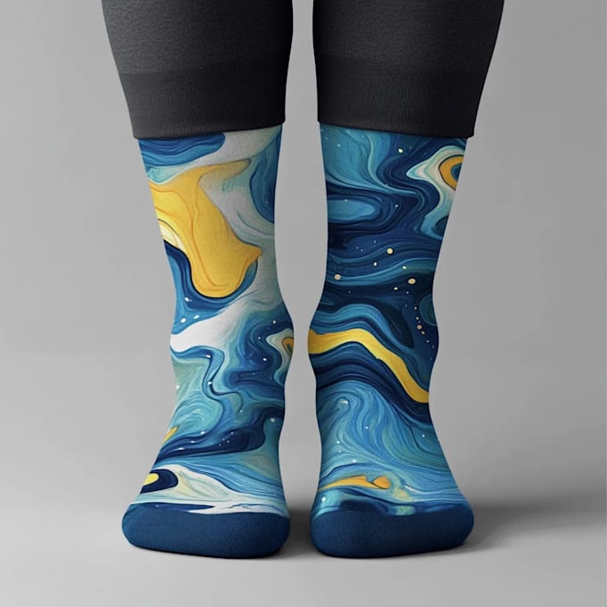 Make a unique socks design for your brand by Agarilla | Fiverr