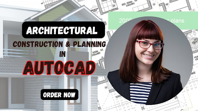 Draw full set autocad architectural house site plan, blueprints ...