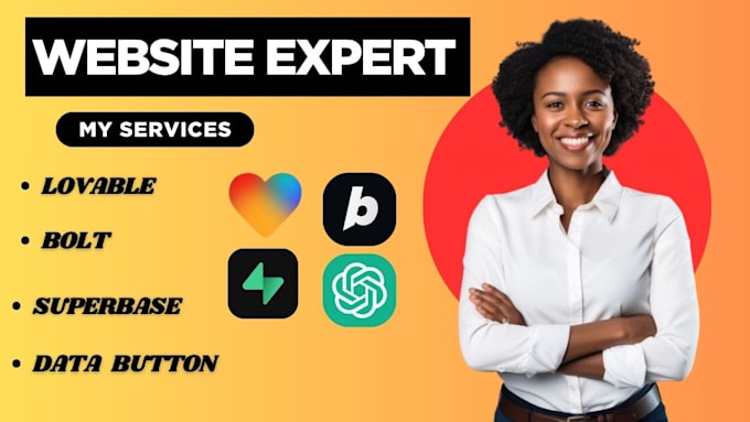 Fix, build website web application with bolt new ai, lovable dev ai , deepseek by Micheal_john4u ...