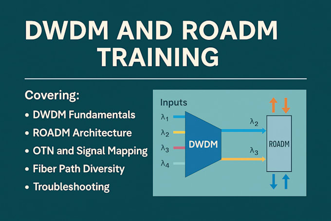 Provide long haul backbone dwdm and roadm training by Jaredeberly | Fiverr