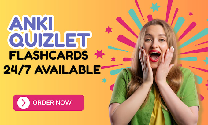Build anki and quizlet flashcards for you by Diamondamos | Fiverr