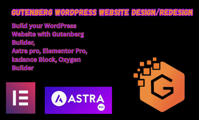 Build, design, redesign, revamp a wordpress website with gutenberg block by Albert_arnold10 | Fiverr