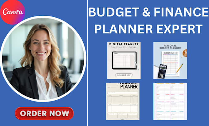 Design editable canva templates for budget, finance planner and expense ...