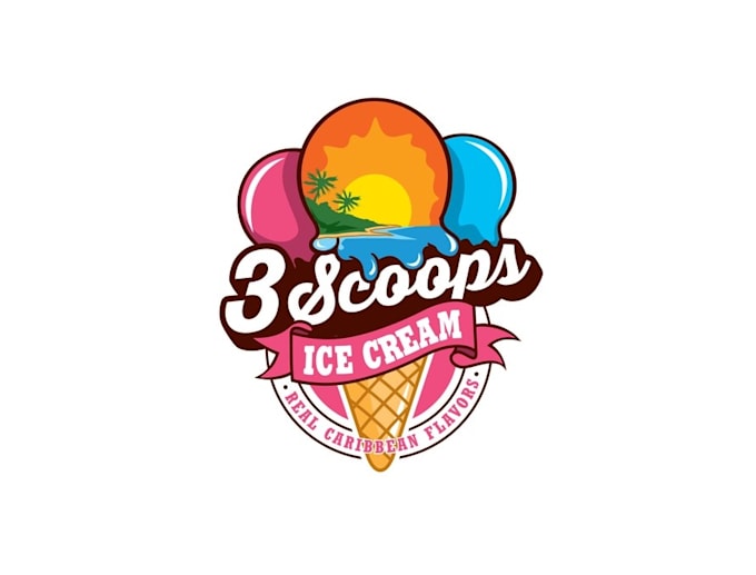 Design fun unique ice cream shop logo by Eve_klein | Fiverr