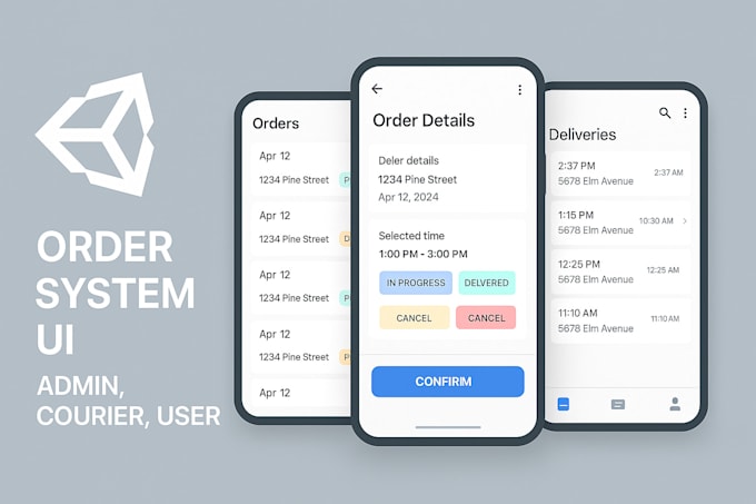 Create a custom order and delivery app in unity by Andrsnagy231 | Fiverr
