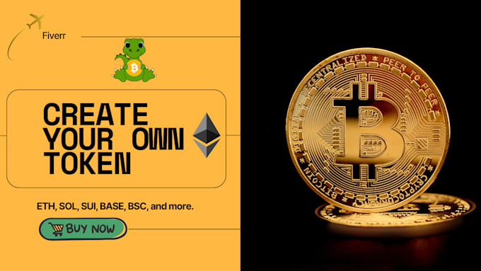 Create custom tokens on ethereum, base, solana, and more by Amirhussain10 | Fiverr