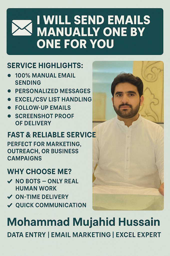 Send bulk emails manually with proof of delivery by Yaar12 | Fiverr