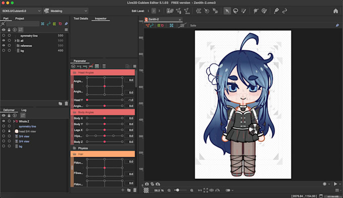 Rig a vtuber model using live2d by Carotq | Fiverr