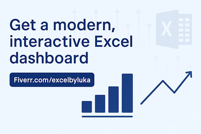 Create excel dashboards with charts and kpis by Excelbyluka | Fiverr