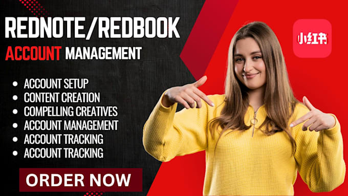 Rednote xiaohongshu redbook chinese account manager by Sman_kad | Fiverr