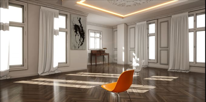 Model 3d luxurious house exterior revit model terrace rooftop carpack ...