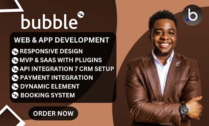 Do bubble developer bubble io saas mvp marketplace adalo expert flutterflow ui by Ezekiel_ecomx ...