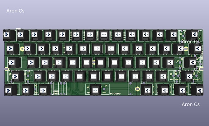 Design mechanical keyboard pcbs and their enclosures by Aron_cs_ | Fiverr