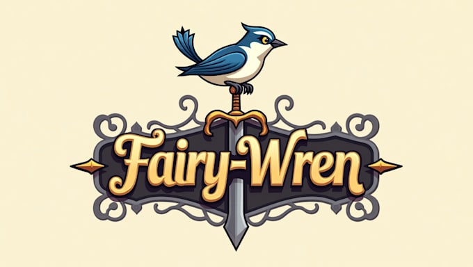 Create awesome fairy wren logo very fast with super color by Geovanni ...