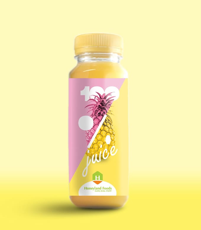 Create a creative custom pineapple juice label design by Spencertodd98 | Fiverr