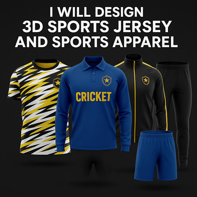 Create premium 3d sports jersey and apparel designs by Adantechsolu ...