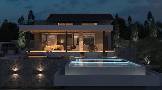 Create high quality 3d exterior architectural renders by A_kazakis | Fiverr
