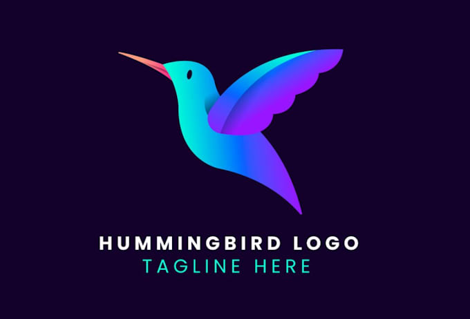 Design wonderful flying hummingbird sky mascot logo by Blandingji | Fiverr