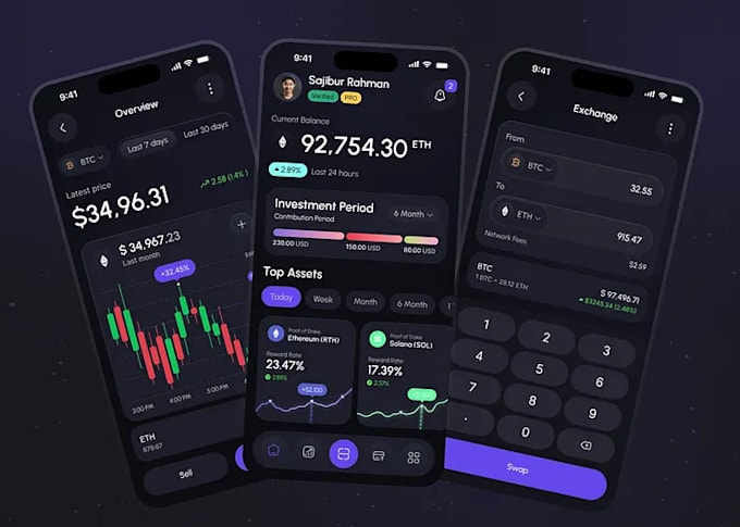 Build fintech app, neo bank app, crypto wallet app, payment app, wallet app by Maatsen7 | Fiverr