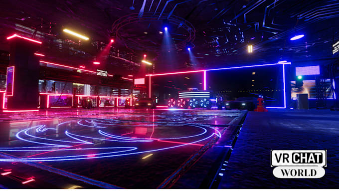 Do an amazing and highly interactive vrchat world vrc world vr world for vrchat by Funworld_s ...