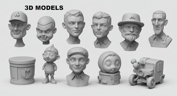 Sculpt realistic model, cartoon miniatures for 3d printing by Alexa ...