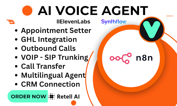 Build ai voice phone calling agent using vapi, retell ai, ghl and automate calls by Joachim_l ...