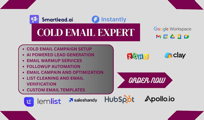 Set up ai cold email outreach using smartlead instantly saleshandy by Emilyjohn_son | Fiverr