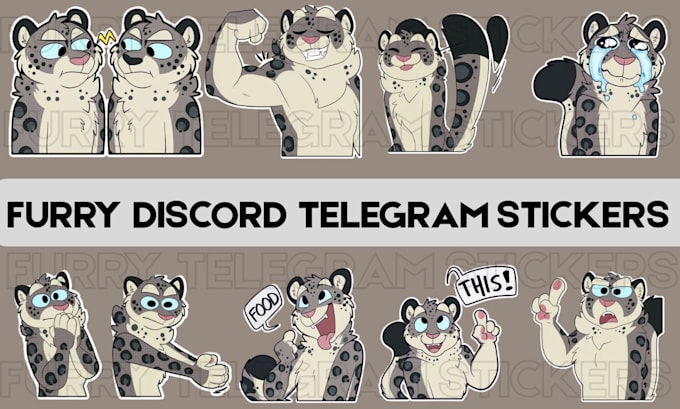 Draw custom furry telegram stickers and emotes, nsfw stickers, fursona ...