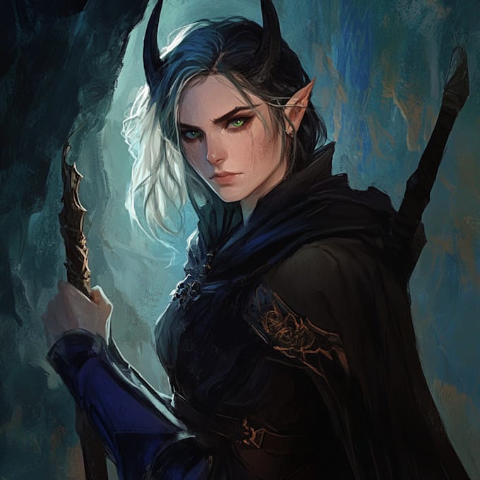 Draw dnd art, fantasy illustration, dnd character, game art by ...