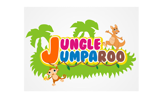 Design soothing cartoon classic logo for jungle jumparoo by Anthony ...