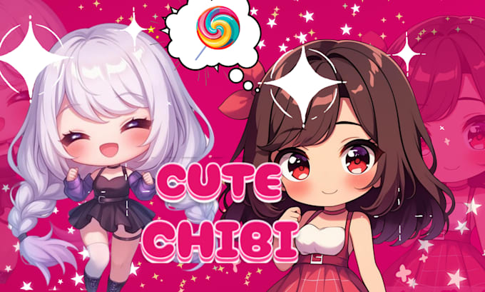 Draw cute anime chibi art character design kawill from your oc pfp ...