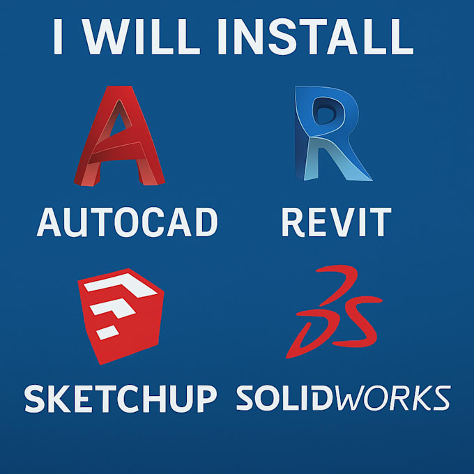 Install Autocad Revit Sketchup And Solidworks In Your Pc By Miley R