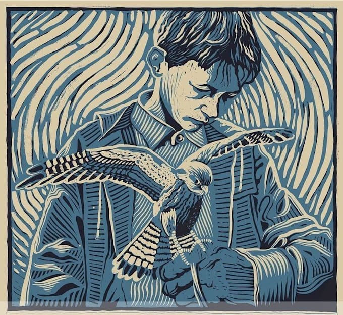 Make custom portrait in linocut style by Shakuarks | Fiverr