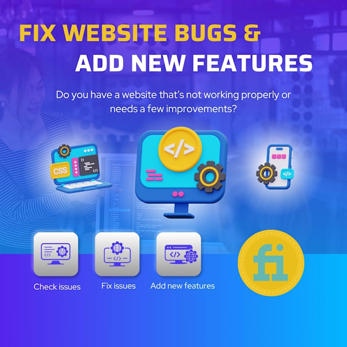Fix bugs or add new features to your website by Subhashofficial | Fiverr