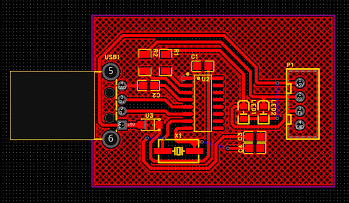 Design custom pcb design, schematic, layout, gerber dan bom by Muh_rafi | Fiverr