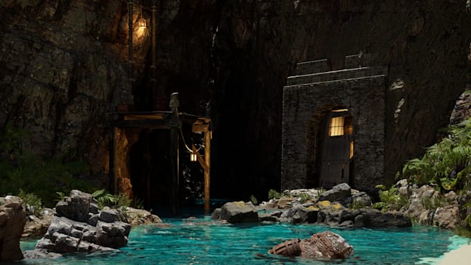 Design 3d game environment in unreal engine by Syedshoaibr | Fiverr