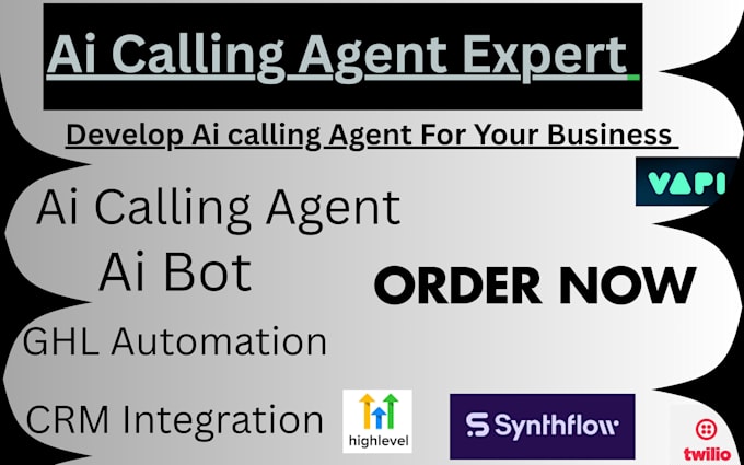 Setup ai voice assistant ai sdr agent inbound calling ai call automation make by Kaygraf | Fiverr