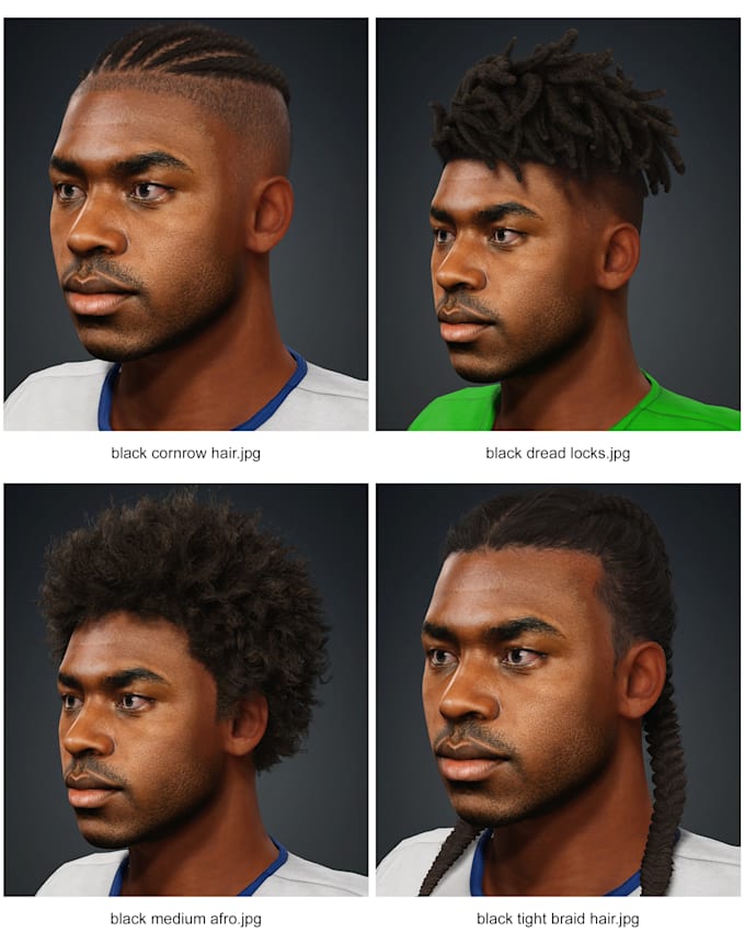 Create custom 3d characters with multiple hairstyles for all ages and ...