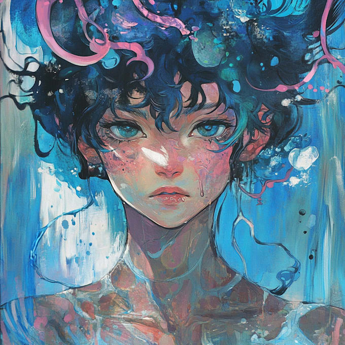 Illustrate manga comic anime art comic book cartoon character by ...