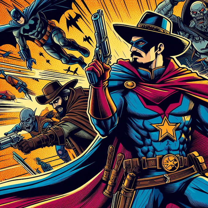 Make superhero comic book superheroes character by Michael_venrd | Fiverr