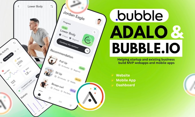 Develop bubble io adalo glide bubble mvp api website web app saas mobile app by Christy_bello ...