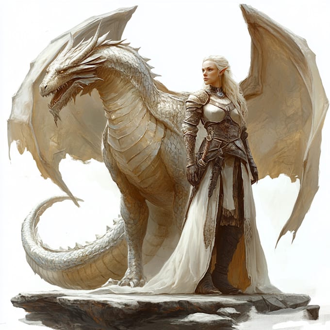 Darw dnd character art and dnd character art by Kinseytyson | Fiverr