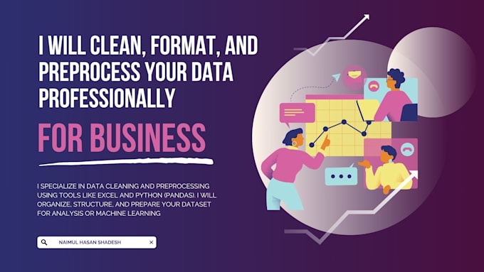 Clean, format, and preprocess your data professionally by Md_shadesh | Fiverr