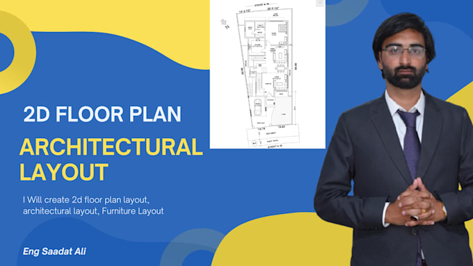 Create 2d floor plan layout, architectural layout by Eng_saadat | Fiverr