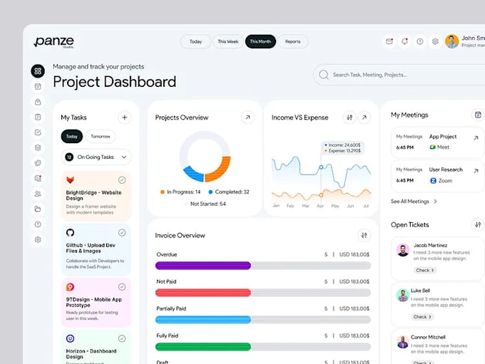 Design Web App Crm Admin Panel Ui Dashboard Design Saas Ui Ux Design In