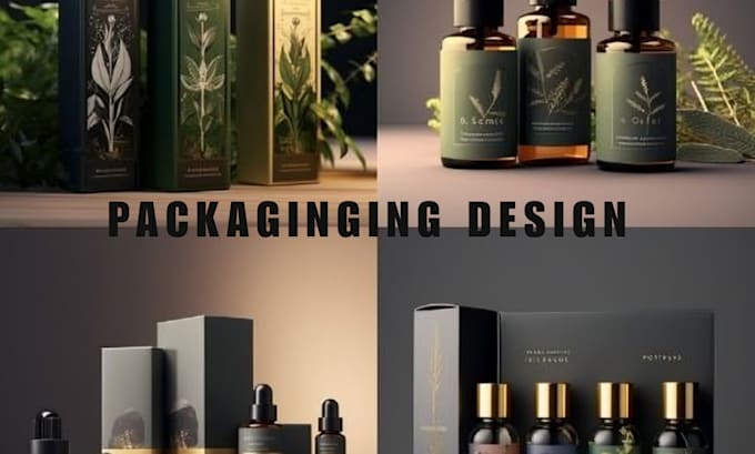 Design stunning product packaging box, product label design for your ...