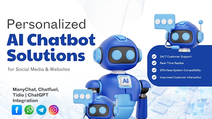 Create ai chatbot for website and social media with manychat and gpt by Haidershah072 | Fiverr